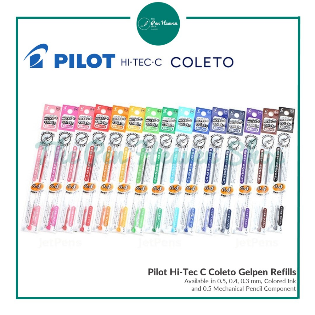 Pilot Hi-Tec C Coleto Gelpen Refills/ Mechanical Pencil Component (Code ...