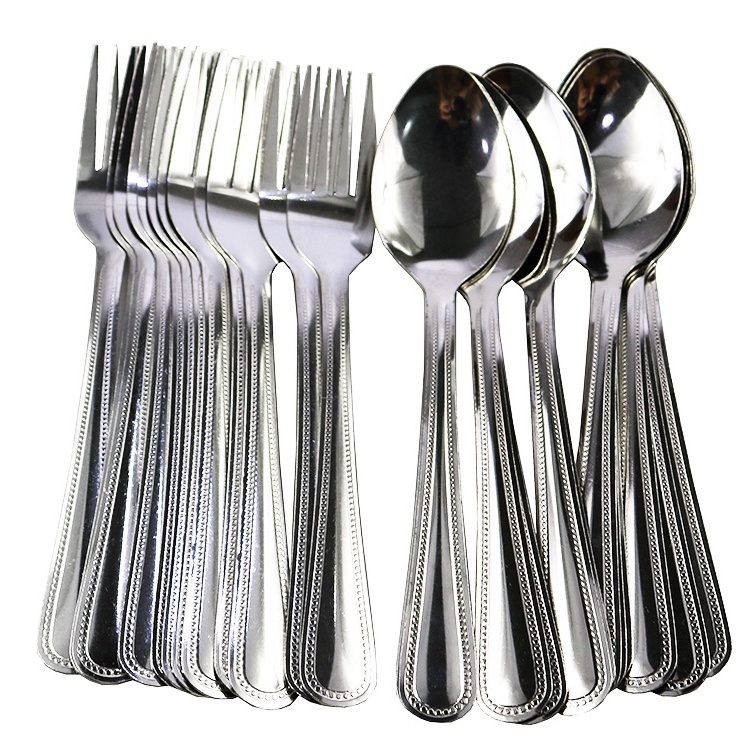 infinite 12 Pcs Stainless Spoon Fork Dinnerware Table Spoon Fork ...