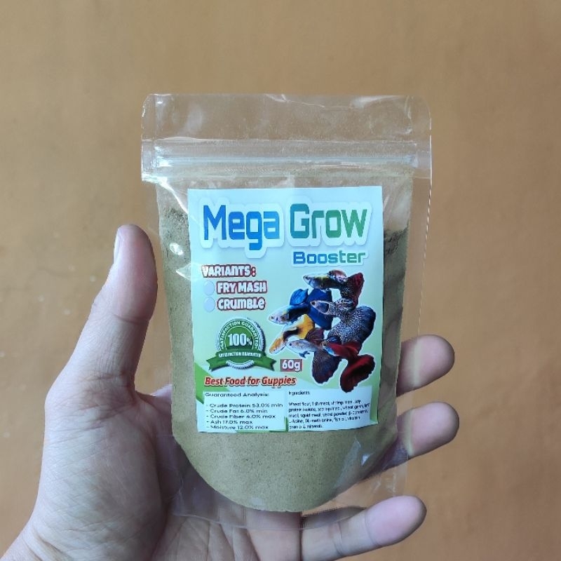 Mega Grow Booster (10+1 Promo) best food for guppies (fry mash ...