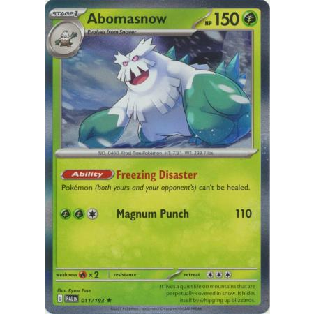 Abomasnow Rare Scarlet & Violet: Paldea Evolved Pokemon TCG Trading ...