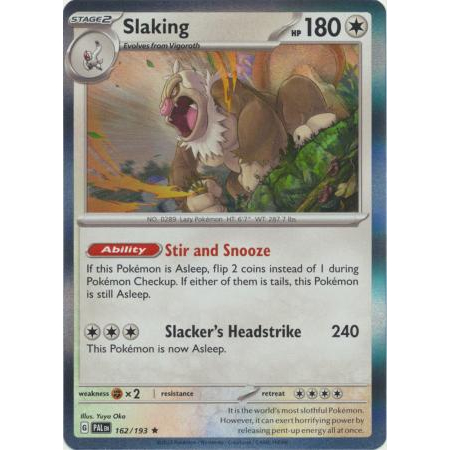Slaking Rare Scarlet & Violet: Paldea Evolved Pokemon TCG Trading Card ...