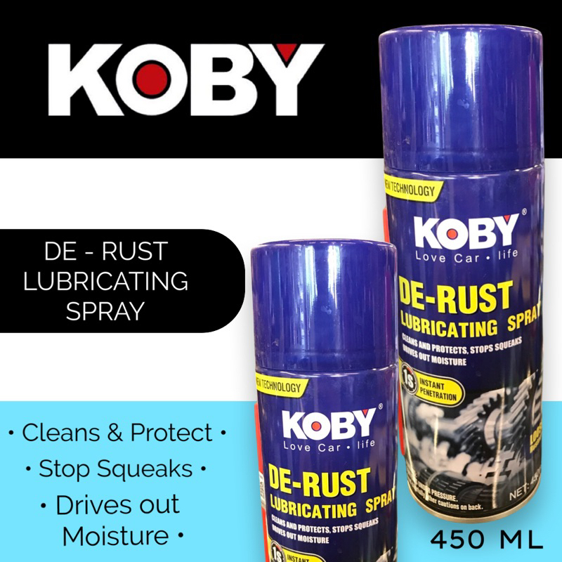 KOBY DE-RUST LUBRICATING SPRAY 450ML | Shopee Philippines