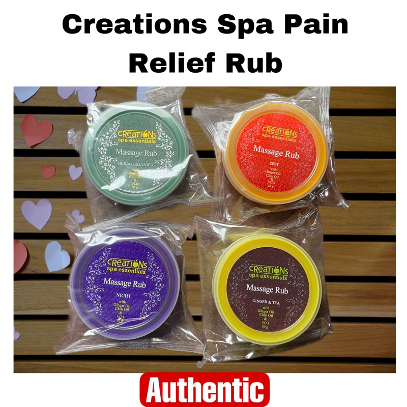 Creations Spa Essential Massage Rub 50g.COD | Shopee Philippines