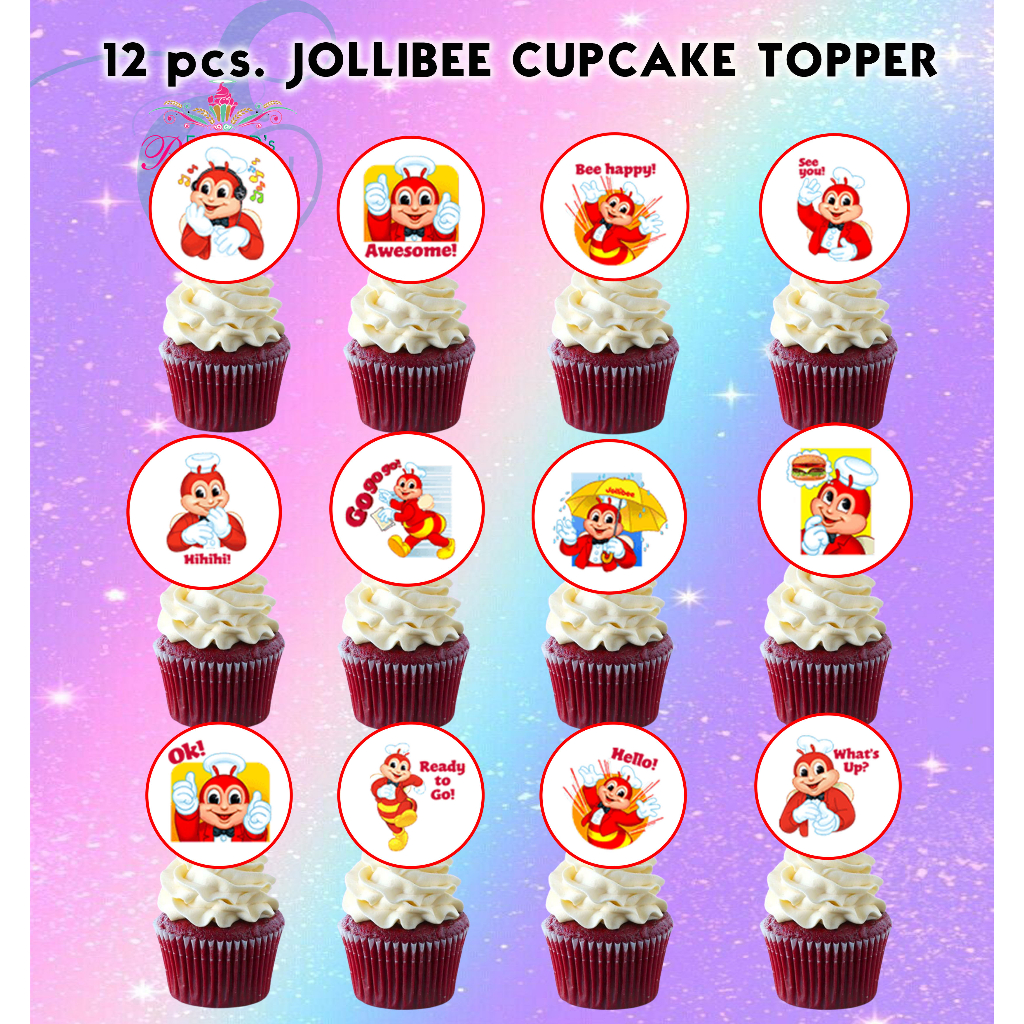 Jollibee cupcake topper | Shopee Philippines
