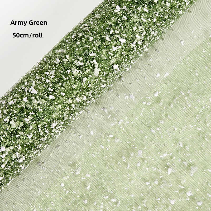 Snow Dot Gauze Bouquet Packaging Material Package Handmade DIY Flower ...