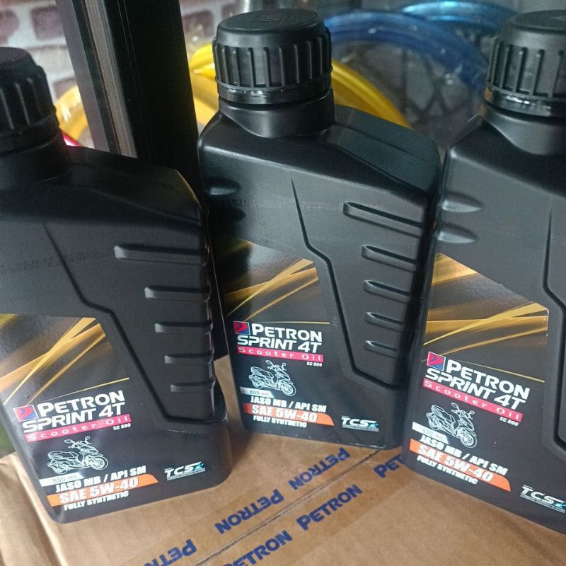 petron fully synthetic scooter oil 5w40 800ml and 1l | Shopee Philippines
