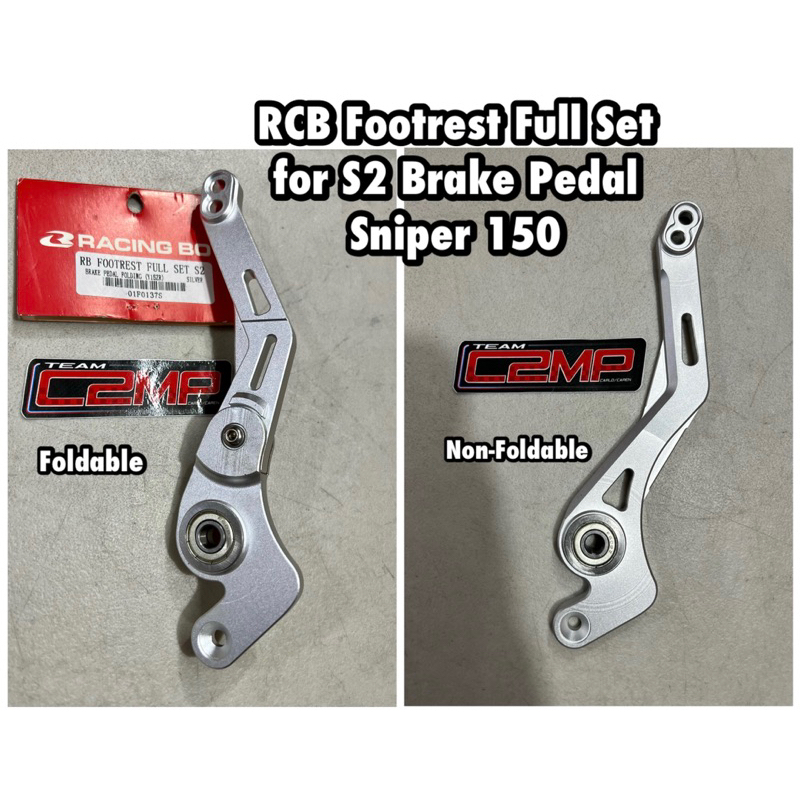 RCB Footrest Fullset S2 Brake Pedal Sniper 150 | Shopee Philippines
