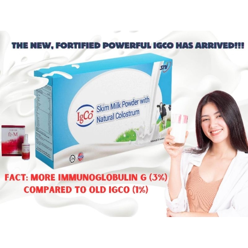 IgCo Skim Milk Powder with Natural Colostrum (box of 30 sachets New ...