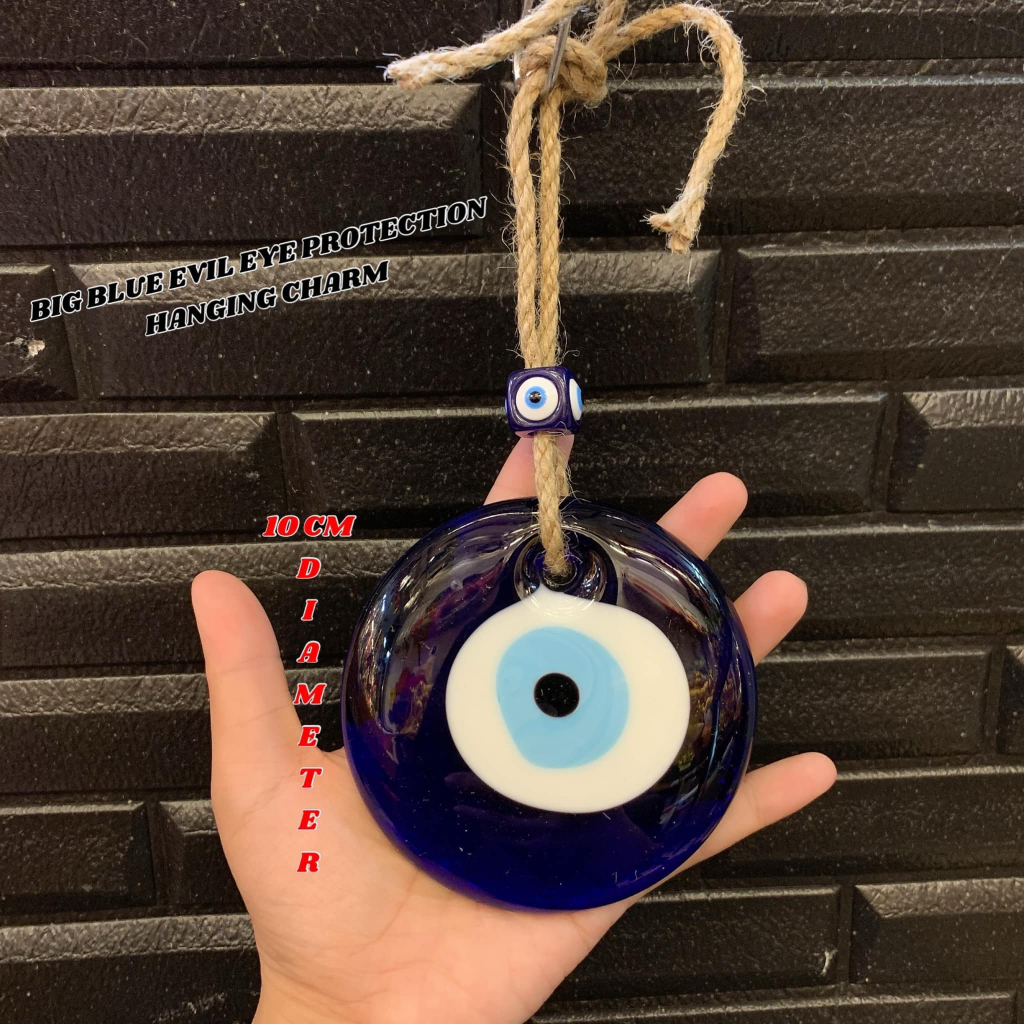 BIG BLUE EVIL EYE PROTECTION HANGING CHARM | Shopee Philippines