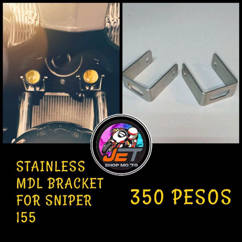 STAINLESS MDL BRACKET SNIPER 155/150 | Shopee Philippines