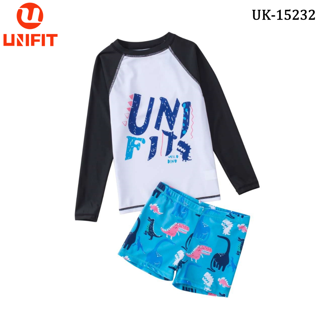 UNIFIT Kids Rush Guard Terno Swimming Attire Boys UK-15232 | Shopee ...