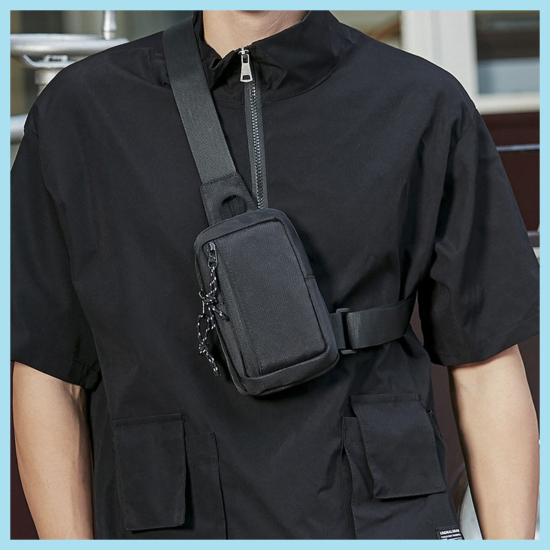 Men Waterproof Small Sling Bag Laki Chest Beg Mini Sport Phone ...