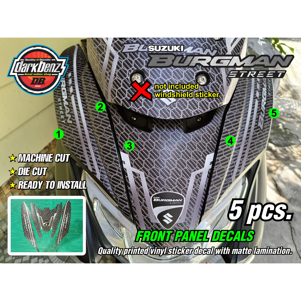 Suzuki Burgman Street & EX New Concept Quality Printed Sticker Decal ...