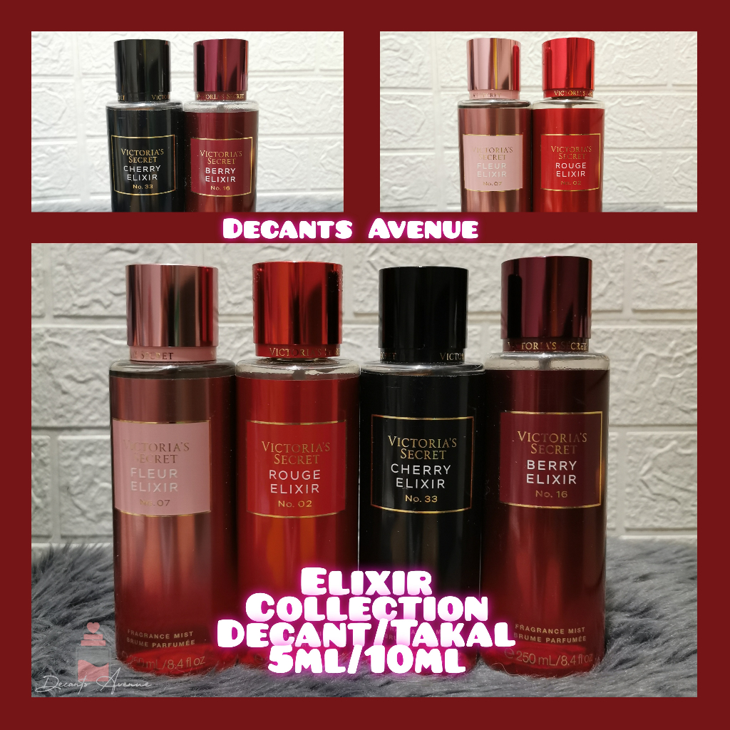 Elixir Edition - Berry, Cherry, Fleur, Rouge Victoria's Secret 1mL 3mL ...