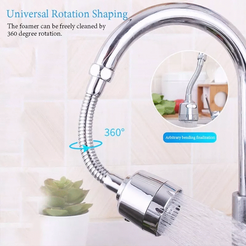 Rotate Kitchen Faucet Extender Kitchen Washbasin Filter Faucet Bubbler ...
