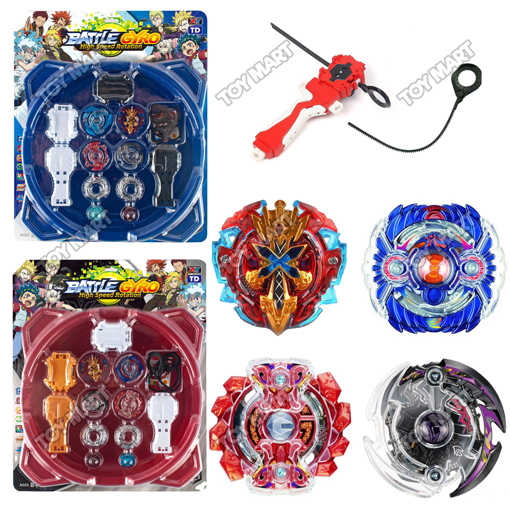 Battle Gyro Game 4 Gyro 2 Launcher Beyblade Burst Set Toy Gyro Burst ...