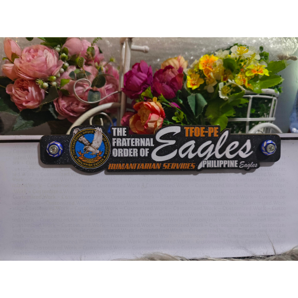 The Fraternal Order of Eagles TFOE Kuya Ate Agila Motorcycle Car Plate ...