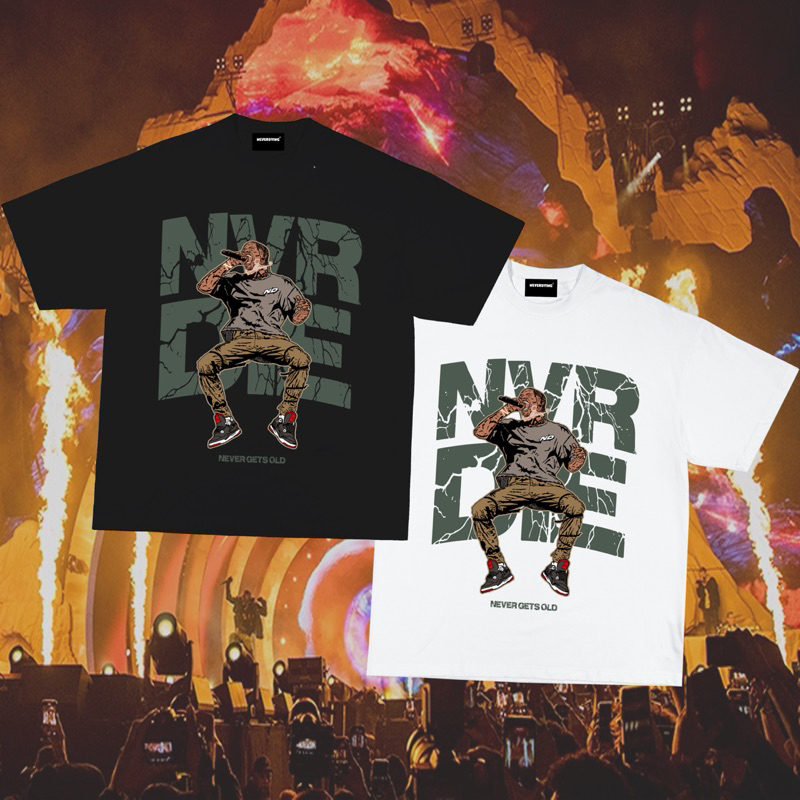 Neverdying - Neverdie Travis scott tee v1 White Pro Club inspired for men and women | Shopee ...