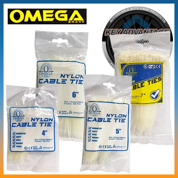 Omega Nylon Cable Tie (100pcs/pack) | Shopee Philippines