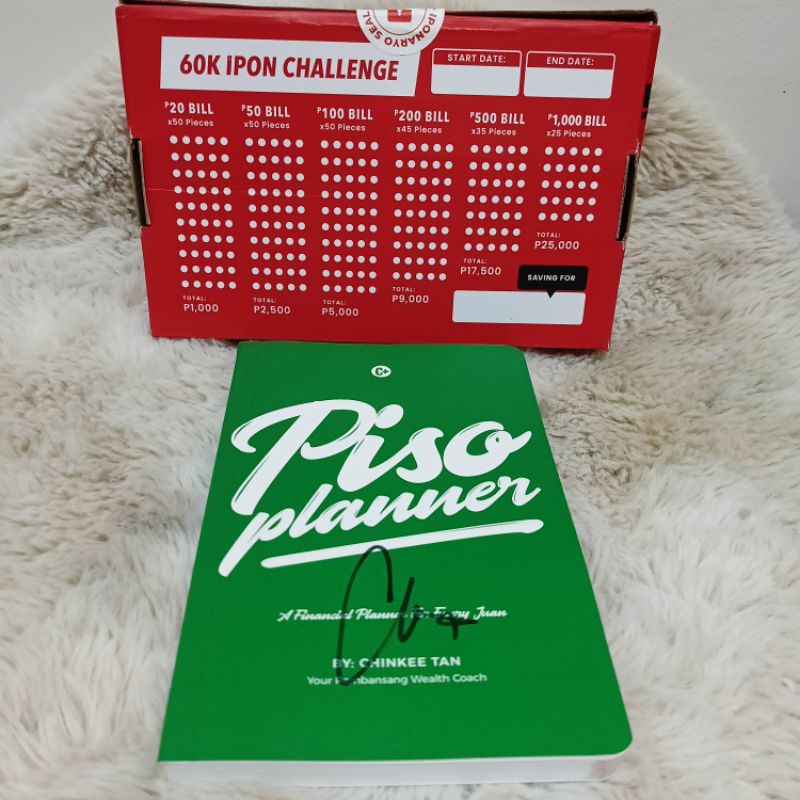 New Ipon Box 60K Challenge with Free Diary Book of your choice By Chinkee Tan (PaperBack ...