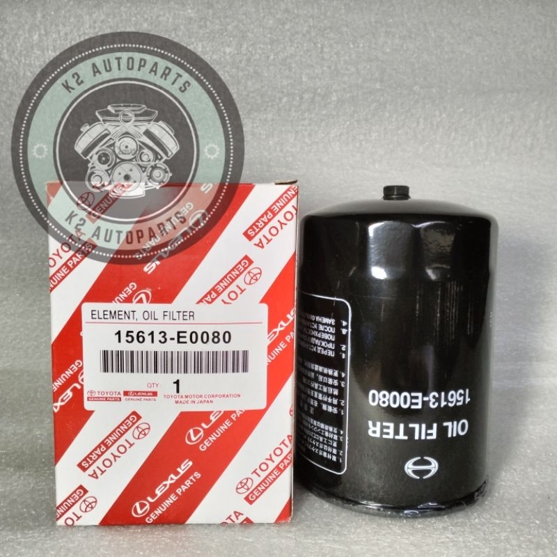TOYOTA Oil Filter (15613-E0080) for Toyota Coaster, Dyna, Quick Delivery, Ace Truck | Shopee ...