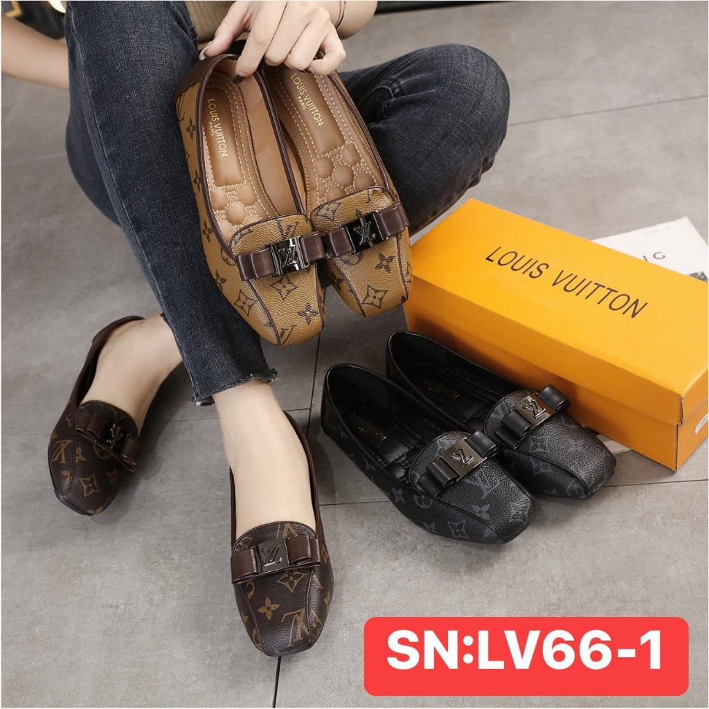 Women's Flat Shoes Ladies Korean Style Fashion Dollshoes for Women #LV66-1 | Shopee Philippines