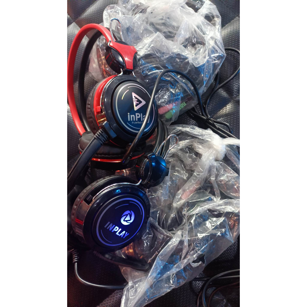INPLAY H2 Headset good bass with rgb ( Black ) | Shopee Philippines