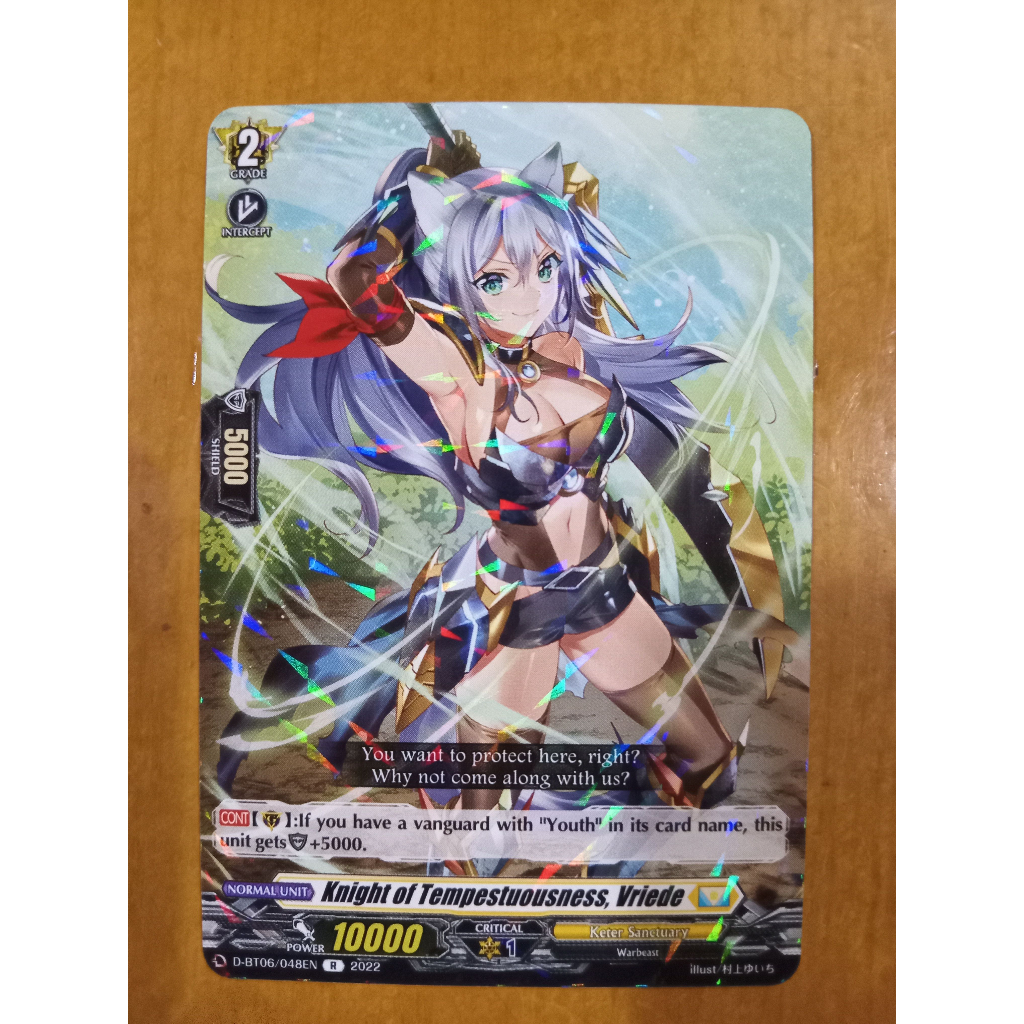 CFV Knight of Tempestuousness, Vriede R D-BT06 Keter Sanctuary Cardfight Vanguard English ...