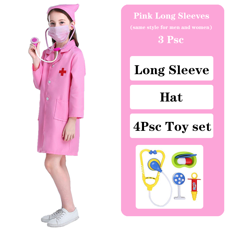 Kids Children Halloween Doctor Nurse Role Play Cosplay Costume Medical ...