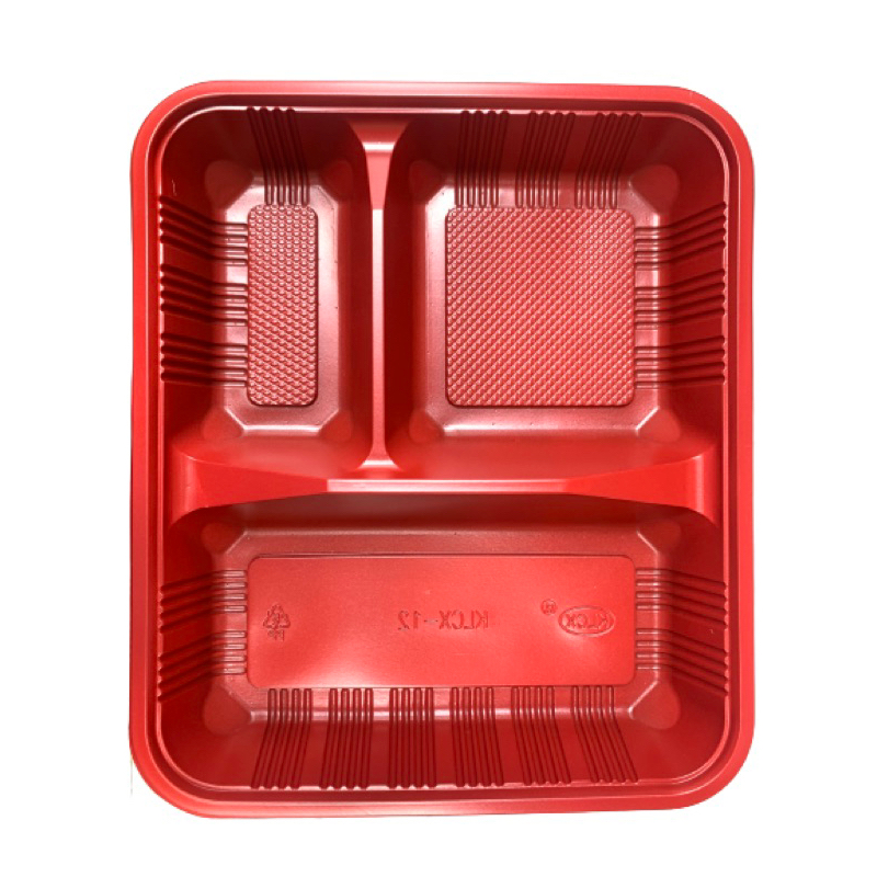 [25 pcs] Red Bento Box with Lids 170-180 microns - 1 2 3 4 5 Divisions ...