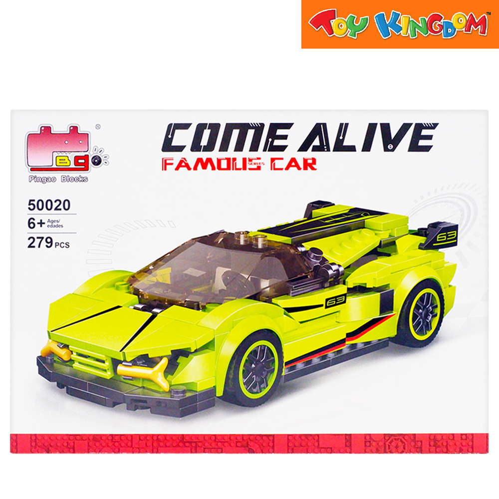 Pingao Blocks Come Alive Famous Car Green 279 pcs Building Set | Shopee ...