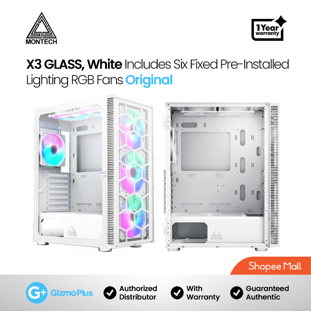Montech X3 Glass RGB CPU Case PC Gaming Case | Shopee Philippines