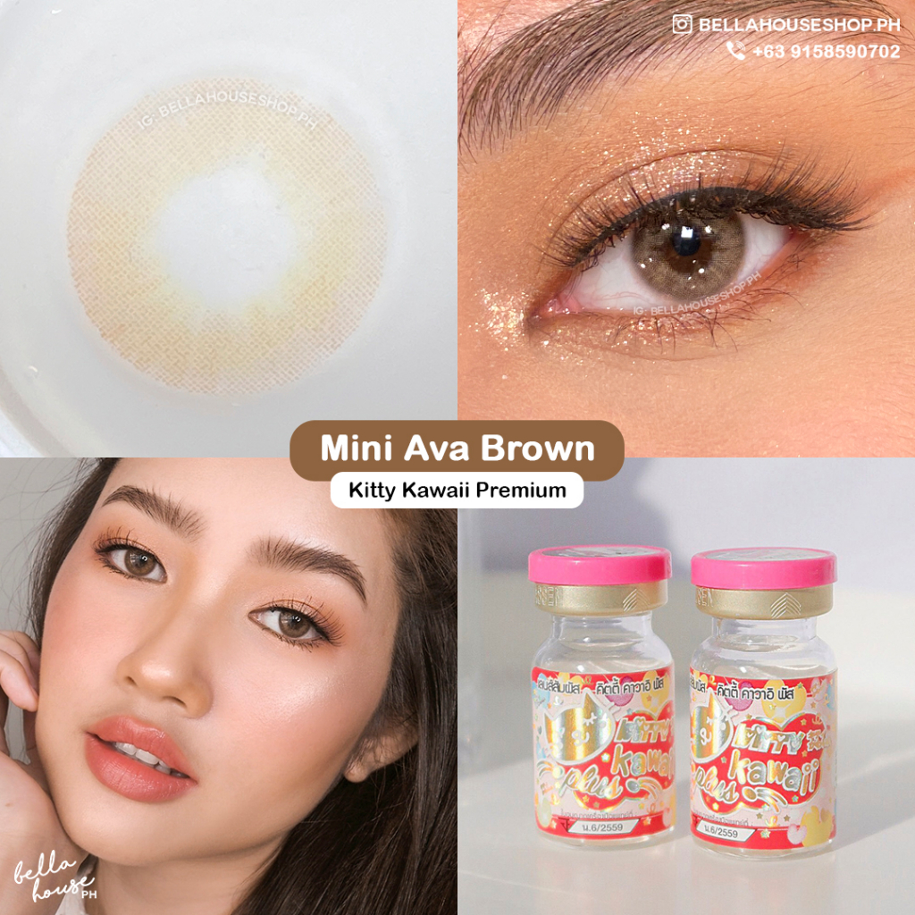 Kitty Kawaii Premium Lens - Mini Ava Brown (Nongraded, Graded Contact ...