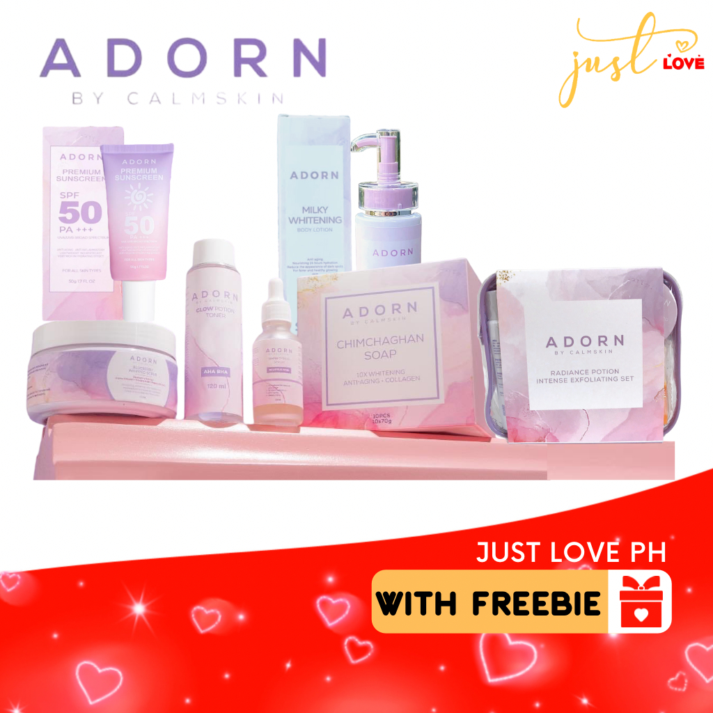 Adorn by Calmskin | Scrub | Chimchaghan Soap | Exfoliating Set | Serum ...