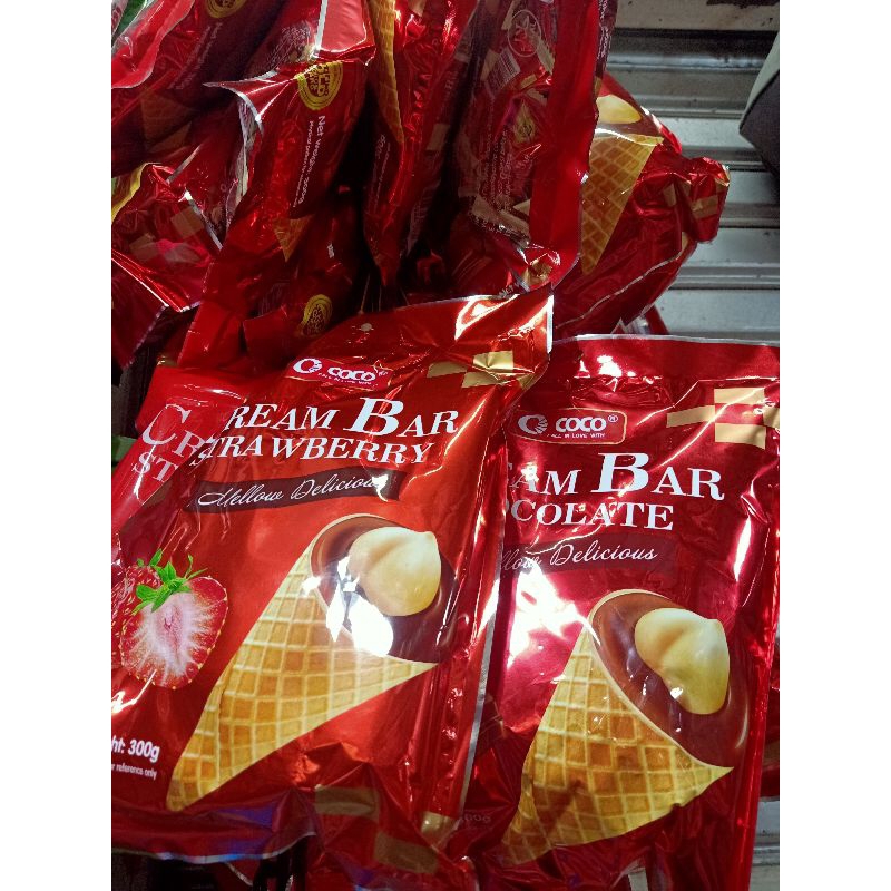 COCO CREAM BAR | CHOCOLATE | STRAWBERRY | Shopee Philippines