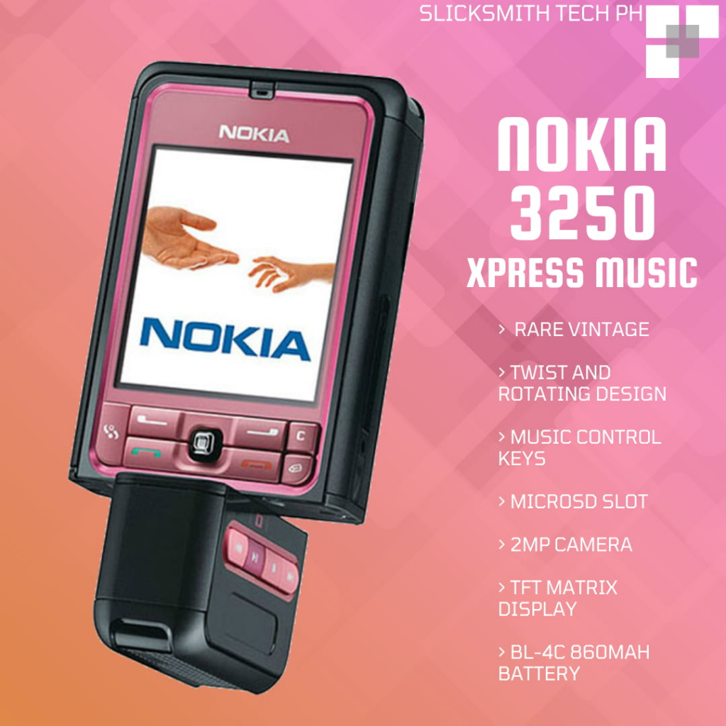 Original Nokia 3250 Xpress Music | Rare Nokia Vintage Phone | Shopee ...