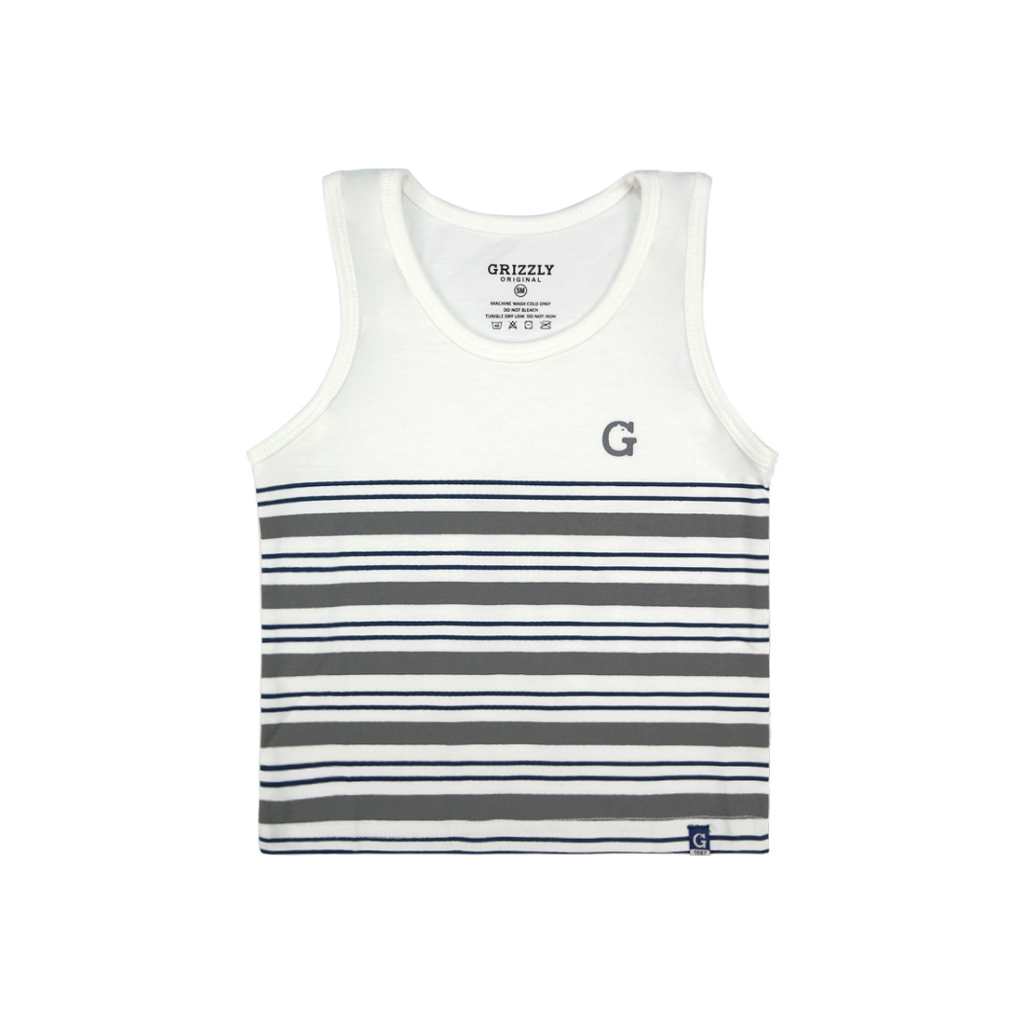 Grizzly Boys Muscle Sando Shirt Stripe | Shopee Philippines
