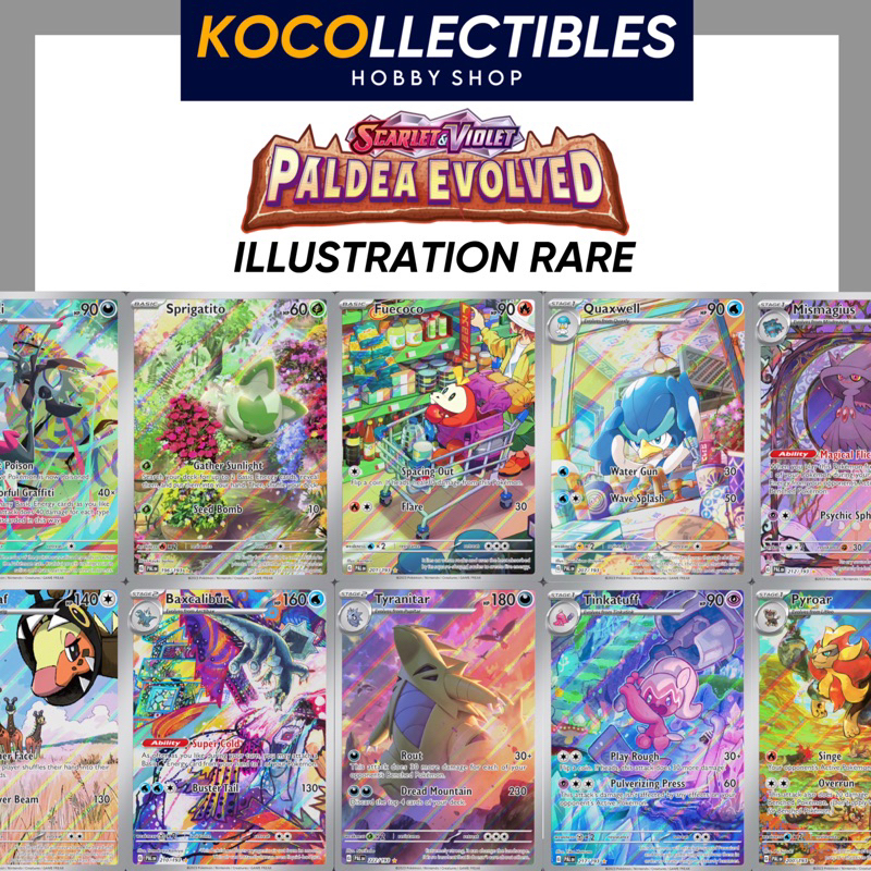Illustration Rare - Paldea Evolved Set, Scarlet & Violet Era 2023 ...