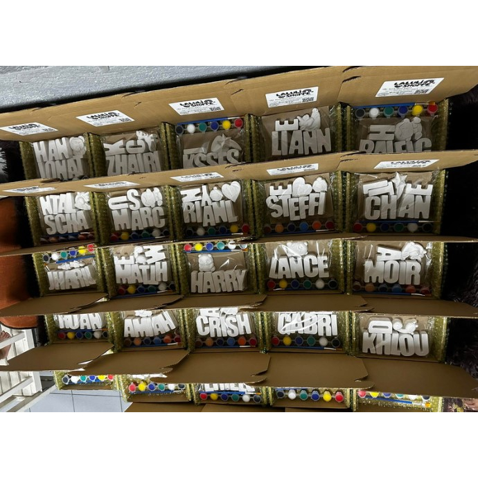 PAINT YOUR NAMES SET / NAMES / LETTERS PLASTER PAINT SET | Shopee ...