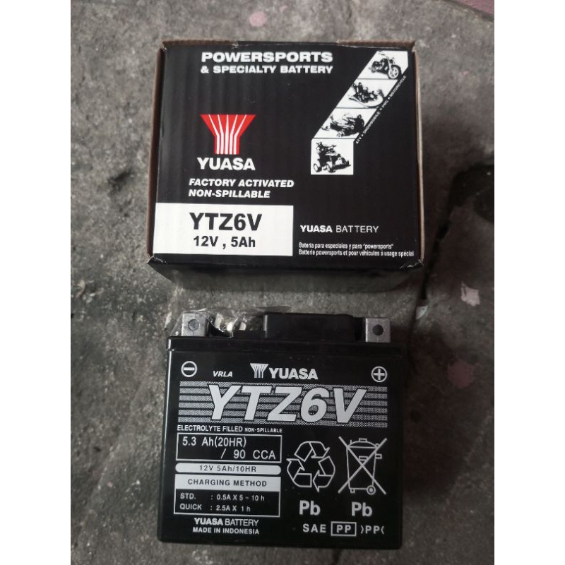 Yuasa battery YTZ6V nmax/aerox v2 | Shopee Philippines