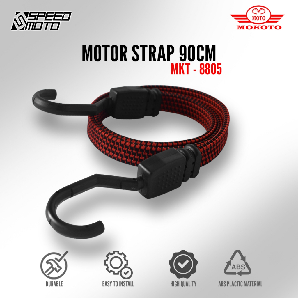 MOTOR STRAP MKT-8805 ELASTIC AND STRETCHABLE LUGGAGE ROPE WITH ROPE ...