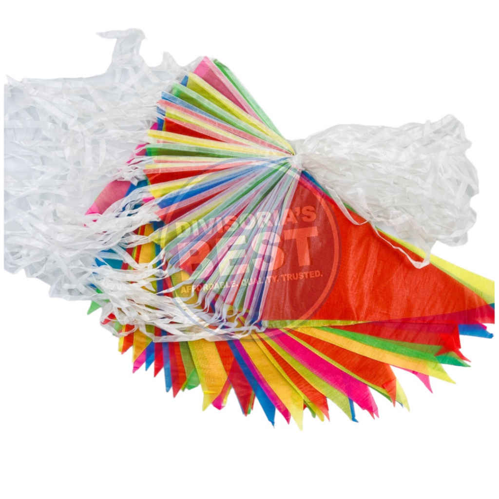PS-22 (50 meter) Multicolor Banderitas Flags Fiesta Flags Bunting ...