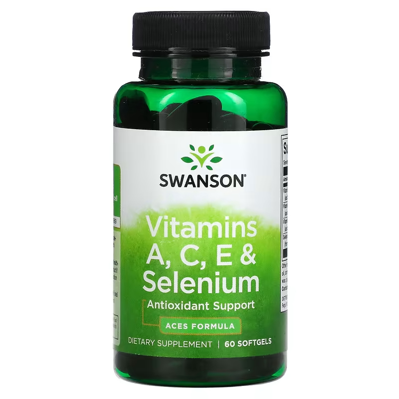 Swanson, Vitamin A, C, E & Selenium, ACES 60 Softgels | Shopee Philippines