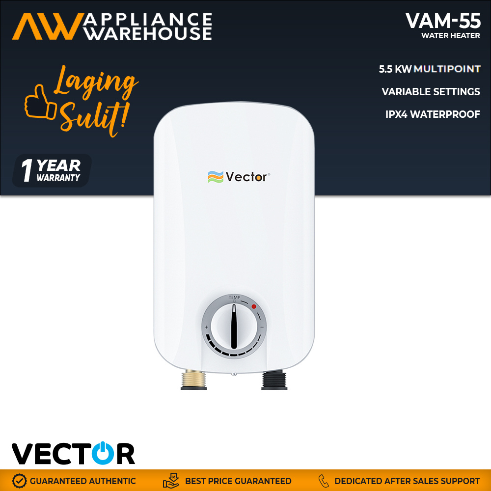 Vector VAM-55 5.5kw Multipoint Instant Water Heater | Shopee Philippines