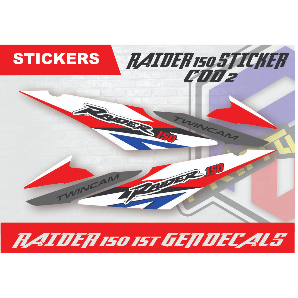 Raider 150 Stock Decals 1st Gen | Shopee Philippines