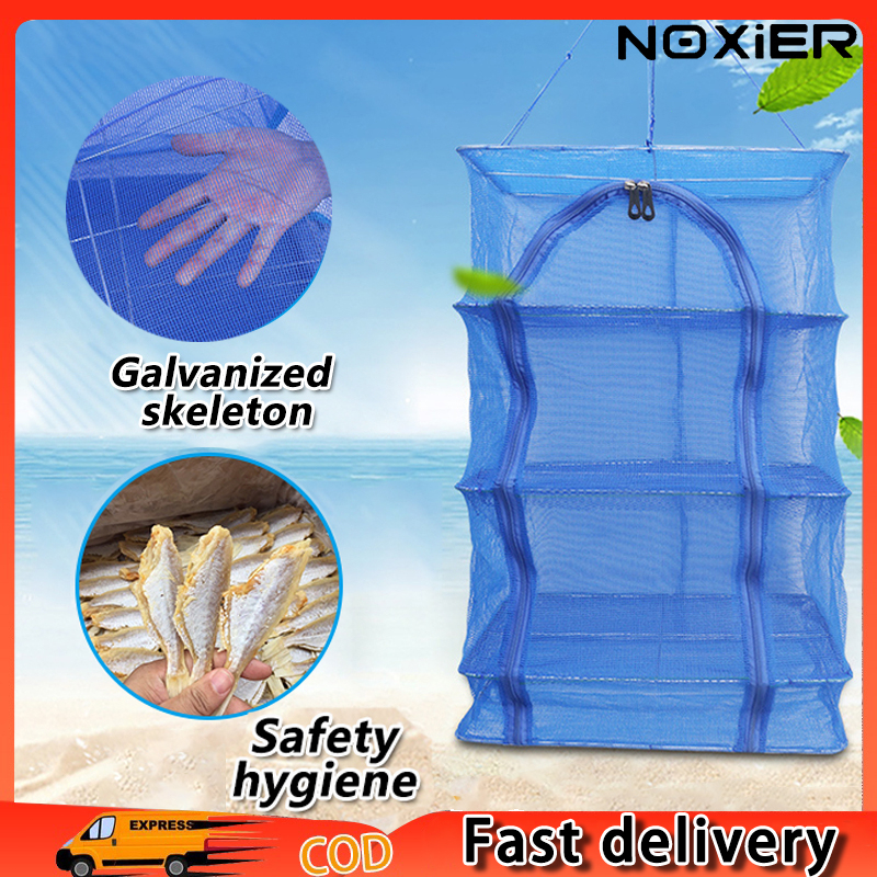 Foldable Drying Net Fish Net 4 Layers 50*60CM Nylon Drying Rack For ...