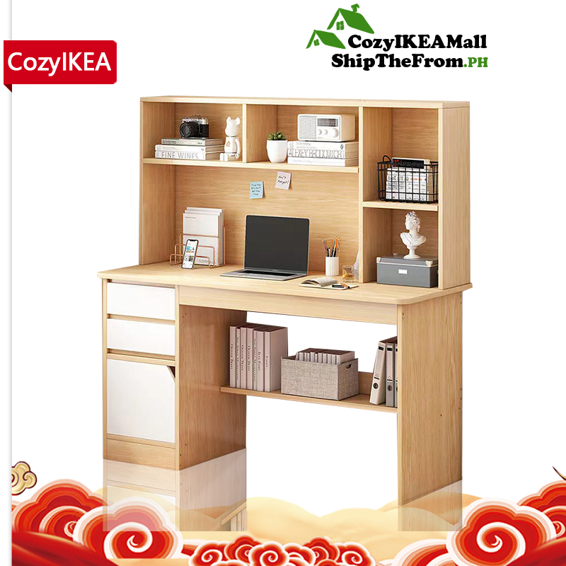 CozyIKEA Computer Table & Book Shelf Study Table & Drawer Cabinet ...