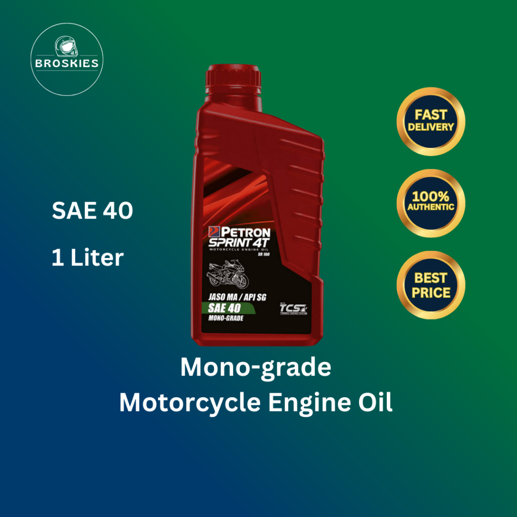Petron Sprint4T SR100 Monograde Motorcycle Engine Oil SAE 40 | Shopee ...