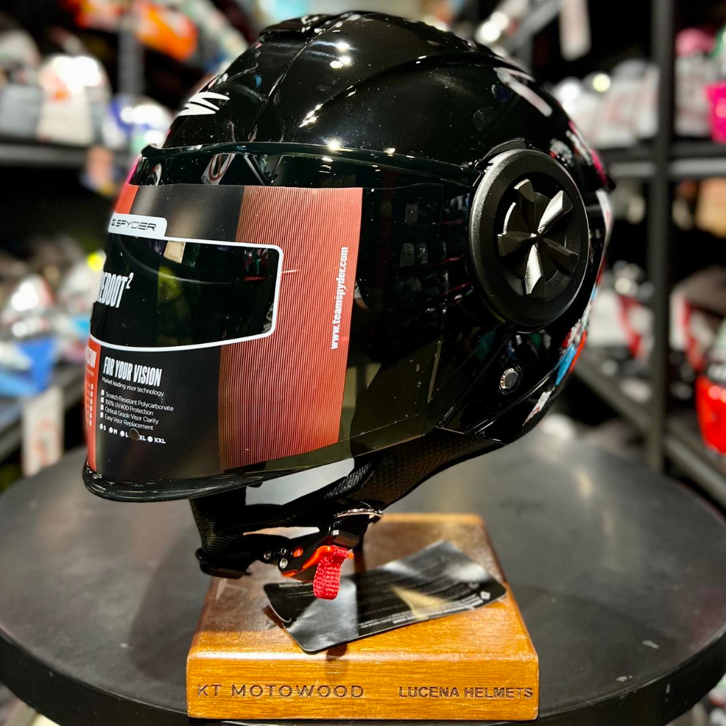 Spyder Helmet Reboot 2 Half face Single Visor w/ Free Extra Clear Visor ...
