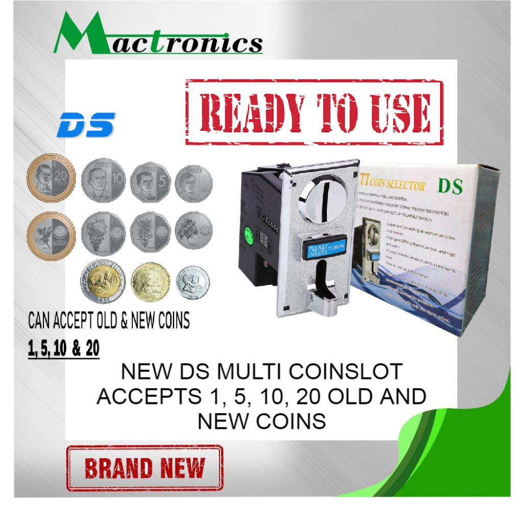 DS Universal Multi Coinslot Selector for PISONET, PisoWiFi, Pisonet ...